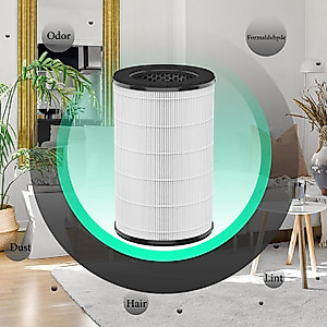 AP-T40FL Replacement Filter,Compatible with Homedics Air Purifier AP-T40, AP-T40WT, AP-T45-BK and AP-T45-WT,Total Clean 3-in-1 H13 True HEPA Replacement Filter 1Pack,Costco Model 1461901