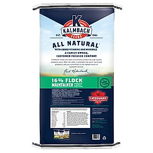 16% Flock Maintainer Pelleted Feed for Mixed Flocks of Poultry, 50 lb Bag