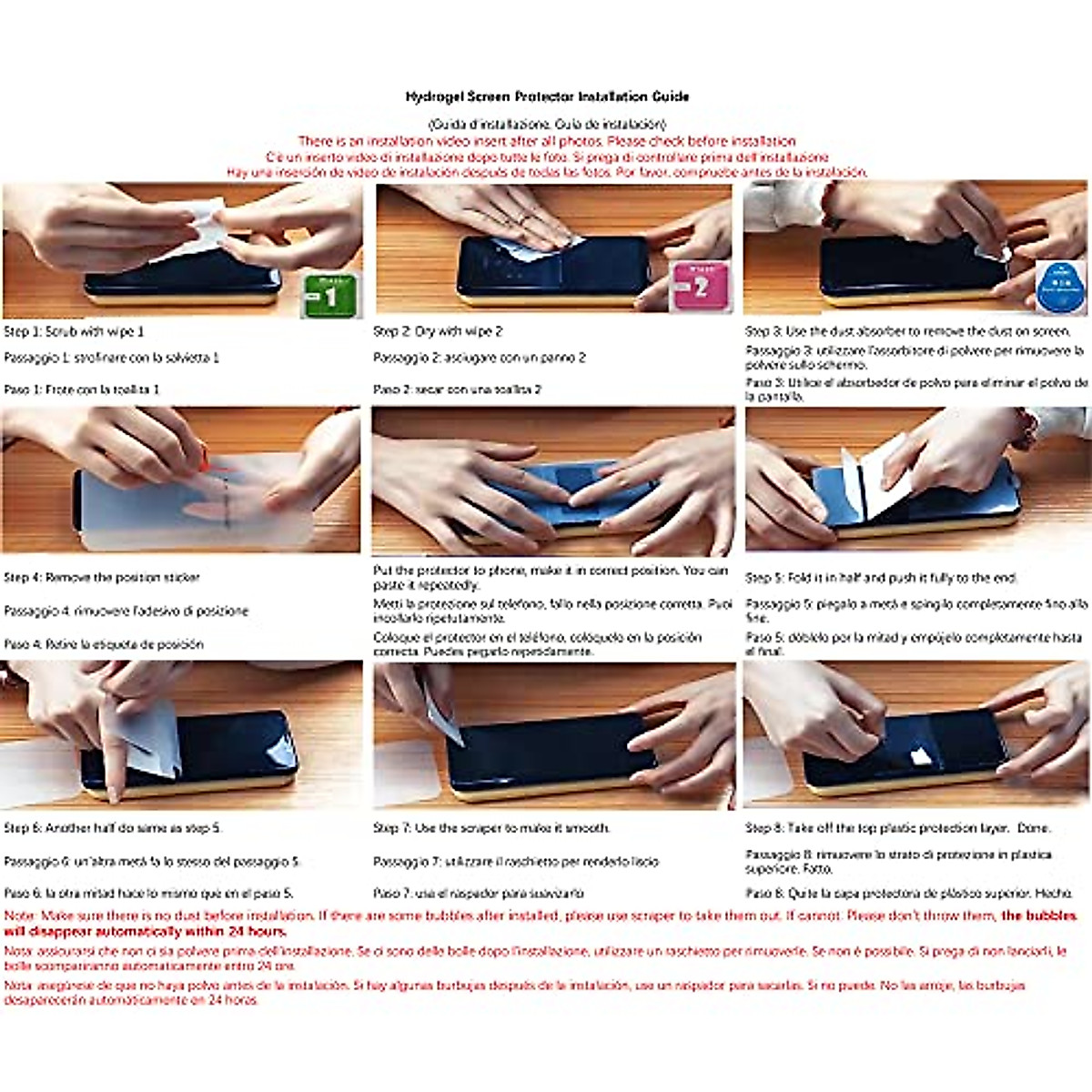 Iiseon High Sensitivity Protective Film for TCL 20 Pro 5G, 2 Pieces Transparent Soft Hydrogel Screen Protectors for TCL 20 Pro 6.67" [NO Tempered Glass] [Clear HD]