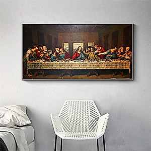 The Last Supper Painting Wall Art Leonardo Da Vinci Wall Art Art Reproductions Poster The Last Supper Wall Decor for Dining Room Living Room Home Unframed 12x24inches/30x60cm