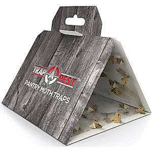 12 Pack Pantry Moth Traps - Safe and Effective for Food and Cupboard - Glue Traps with Pheromones for Pantry Moths - Trap a Pest
