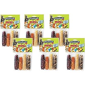(6 Pack) Vitakraft Mini-Pop Small Animal Indian Corn Treats