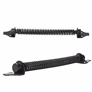 Self Closing Gate Door Spring Wooden Box Fence Door Outdoor Hinge Villa Yard Spring Room Black Hardware Closure