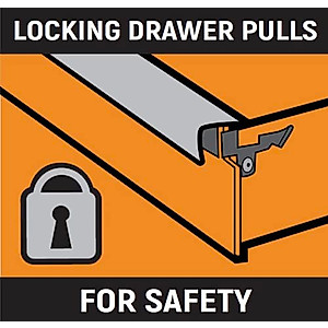 GEARWRENCH 42" 11 Drawer Mobile Work Station, Black & Orange - 83169