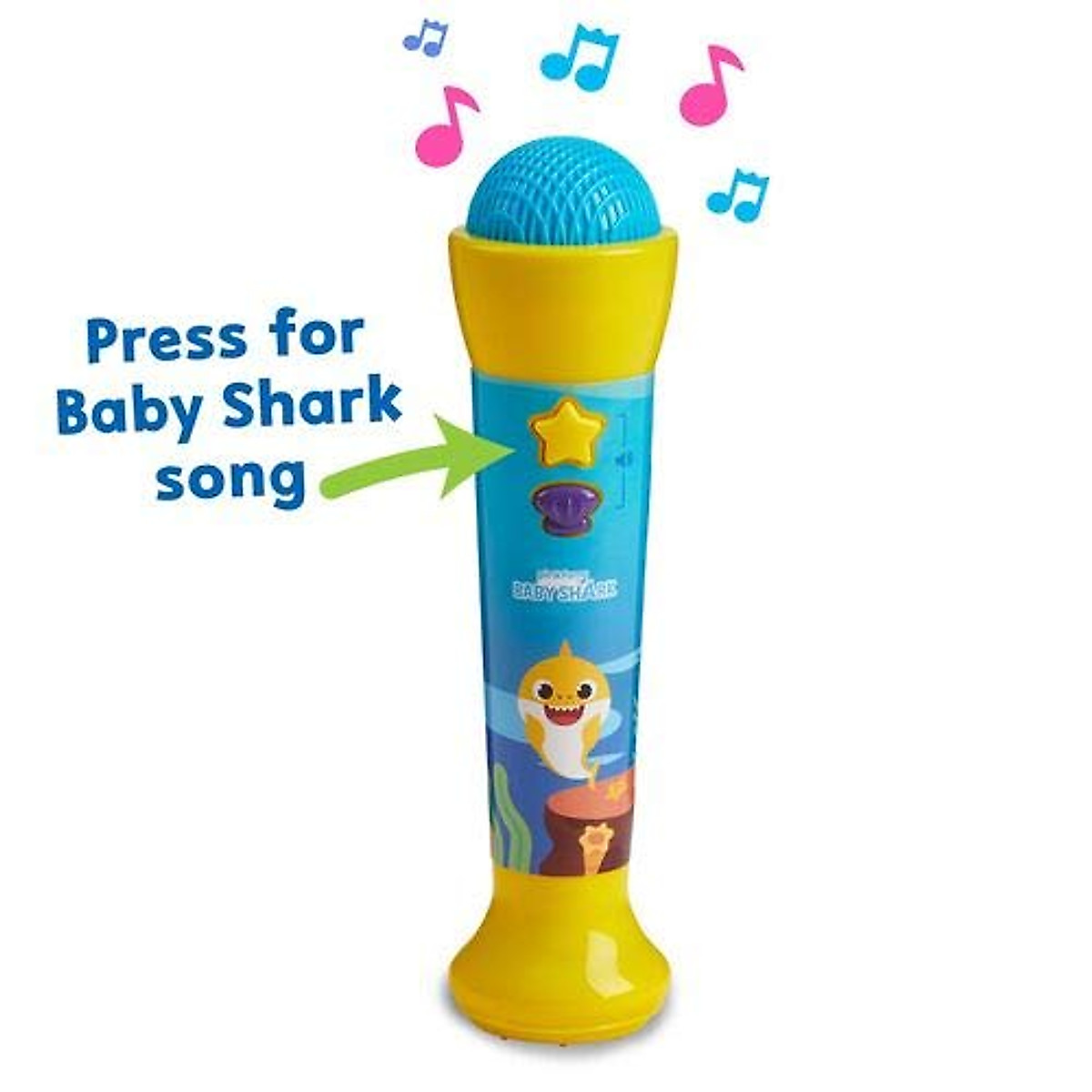 WowWee Baby Shark Official Silly Sing-Along Microphone with Try Me