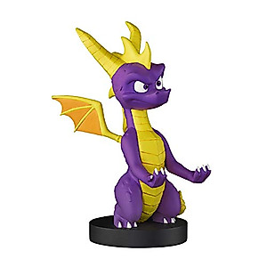 Exquisite Gaming: Spyro The Dragon - Original Mobile Phone & Gaming Controller Holder, Device Stand, Cable Guys, Licensed Figure