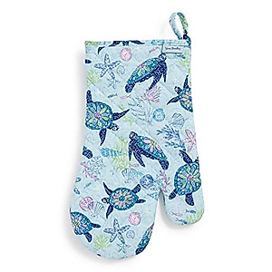 Vera Bradley Women's Cotton Pot Holder & Oven Mitt Set, Turtle Dream - Recycled Cotton, One Size