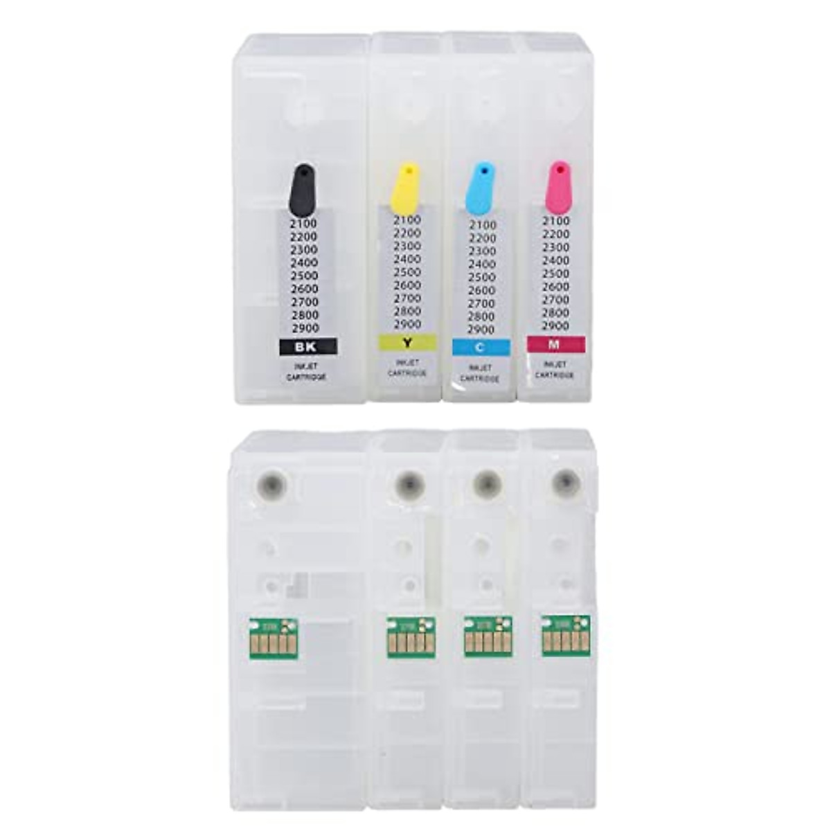 Walfront 4Pcs Ink Cartridge Printer Cartridge Inkjet Cartridge Accessory Set Kit for MAXIFY IB4050 Ib4150 MB5050 MB5150