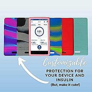 Sugar Medical - Omnipod“ Dash Gel Skin- Soft Silicone Cover Designed to Protect The Omnipod Dash Device (Red)