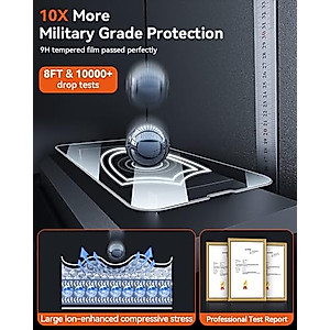 DIMONCOAT 4-PACK for iPhone 13 Pro Max/iPhone 14 Plus Screen Protector [10X Military Protection] [Easy Installation Frame] Compatible iPhone 13 Pro Max/iPhone 14 Plus 6.7'' HD 9H Tempered Glass