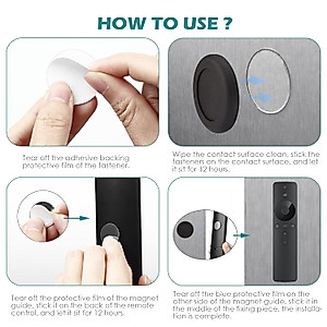 WALLFID 5 Pack N52 High Magnetic Remote Control Holder Wall Mount Holders Hole-Free Phone Charging Organizer Storage Containers For Home Office School Supply Storage.(Black Enhanced version)