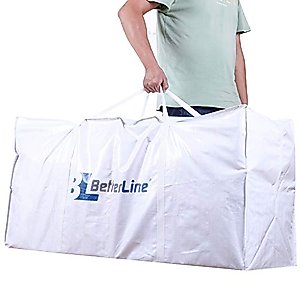 Extra Large Storage Bag - Heavy Duty 45x22x16 Inches Huge Tote Duffel with Max Load of 100 lbs. (45kg) - Tear-resistant & Water-resistant Polypropylene Woven Cloth, With Zippers