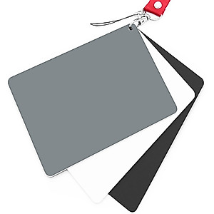 Anwenk Grey Card White Balance Card 18% Exposure Photography Card Custom Calibration Camera Checker Video, DSLR and Film,5.3"x 7.28" (Large Size)