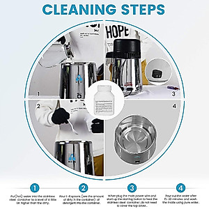 DC HOUSE 1Water Distiller, 304 Stainless Steel Home Countertop Distiller Water Machine, Distilled Water Maker, Distill Distilling Water Purifier Distillers to Make Clean Water