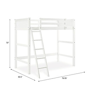 DHP Wood Loft Style Bunk Bed, Twin