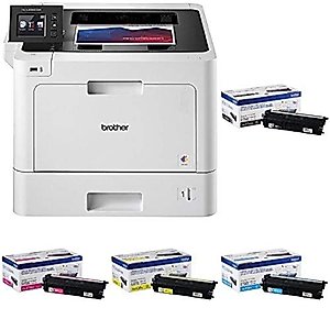 Brother Printer HLL8360CDW Business Color Laser Printer with Duplex Printing and Wireless Networking, Amazon Dash Replenishment Enabled and Super High Yield Toner-Retail Packaging , Black|Cyan|Yellow|Magenta