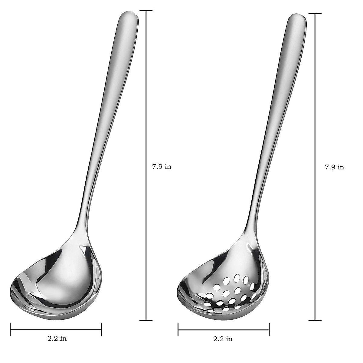 Stainless Steel Serving Spoons Set of 4, Slotted Serving Spoons, Serving Spoons for Party Buffet Catering Banquet (TP-01)