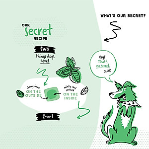 Ultra Chewy Denta-Mint Double Treat Bones: Long-Lasting Dog Treats Made in USA for Large and Small Breeds, Highly Digestible, Ideal for Aggressive Chewers (24 Count)