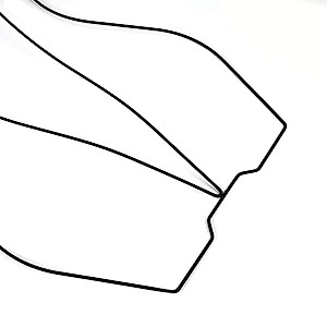 Black Full Body Shape with Chest Metal Wire Swimwear Swimsuit Hanger for Bikini Display Lingerie Hangers(10Pack，Black)