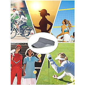 Century Star Visors for Women Mens Sun Visor Hats Sports Outdoor Hat Tennis Running Summer Adjustable Cap Sun Protection Red One Size