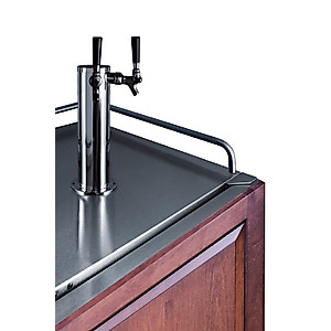 Summit Appliance SBC682PNRTWIN Panel Ready 24" Wide Built-in Kegerator, Panels Not Included, 5.6 cu.ft Capacity, Twin Tap System, Automatic Defrost, Digital Thermostat, Memory IC Function
