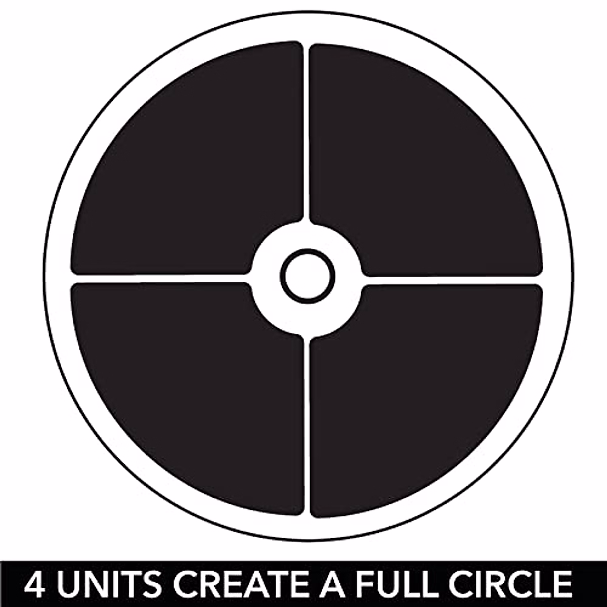 mDesign Kitchen Cabinet Plastic Lazy Susan Storage Turntable Organizer Bins w/Built-In Handle - Large Triangle Corner Dividers for Pantry - 1/4 Wedge, 6" Deep - Ligne Collection - 4 Pack - Clear