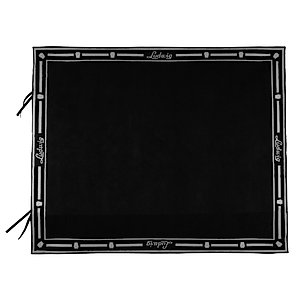 Ludwig Script Logo Non-Slip Drum Rug Mat, Black