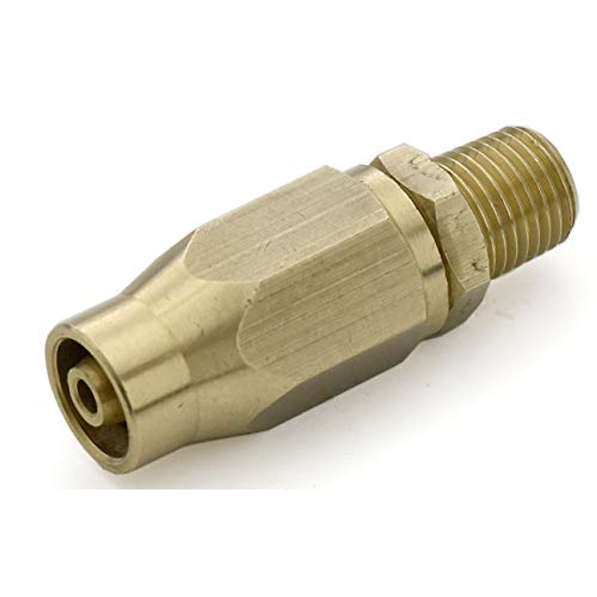 BluBird Fast Fix - 3/8" Air Hose Assembly Repair Fitting - w/ 1/4" MNPT Fixed - FFFX38