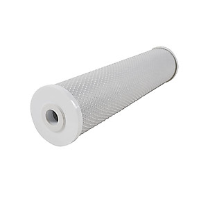 BLUONICS String-wound Sediment, CTO Carbon & Sediment + UV Bulb Replacement Filter Set for our Well Water System > 3pcs 4.5" x 10" Whole House Cartridges + Lamp