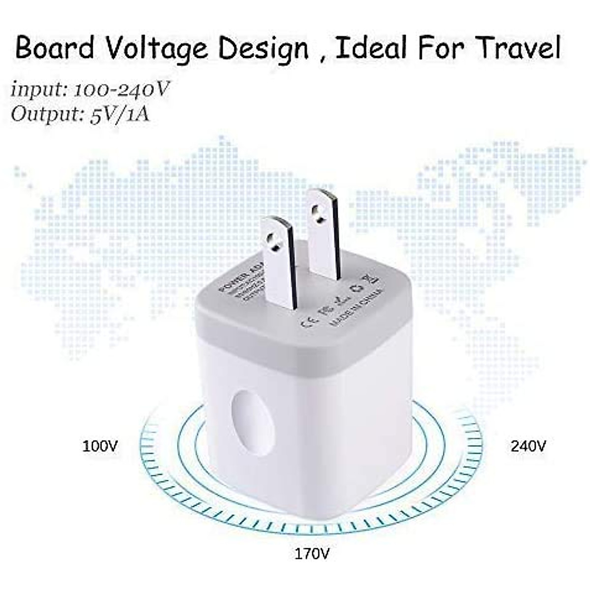 iPhone Wall Charger Adapter USB Charging, 5Pack Single Port USB Wall Plug in Phone Charger Cube Box Head Travel Power Blocks Brick Compatible iPhone SE/X/11 Pro Max, Samsung A20 S10 S9 S7 S6 HTC LG