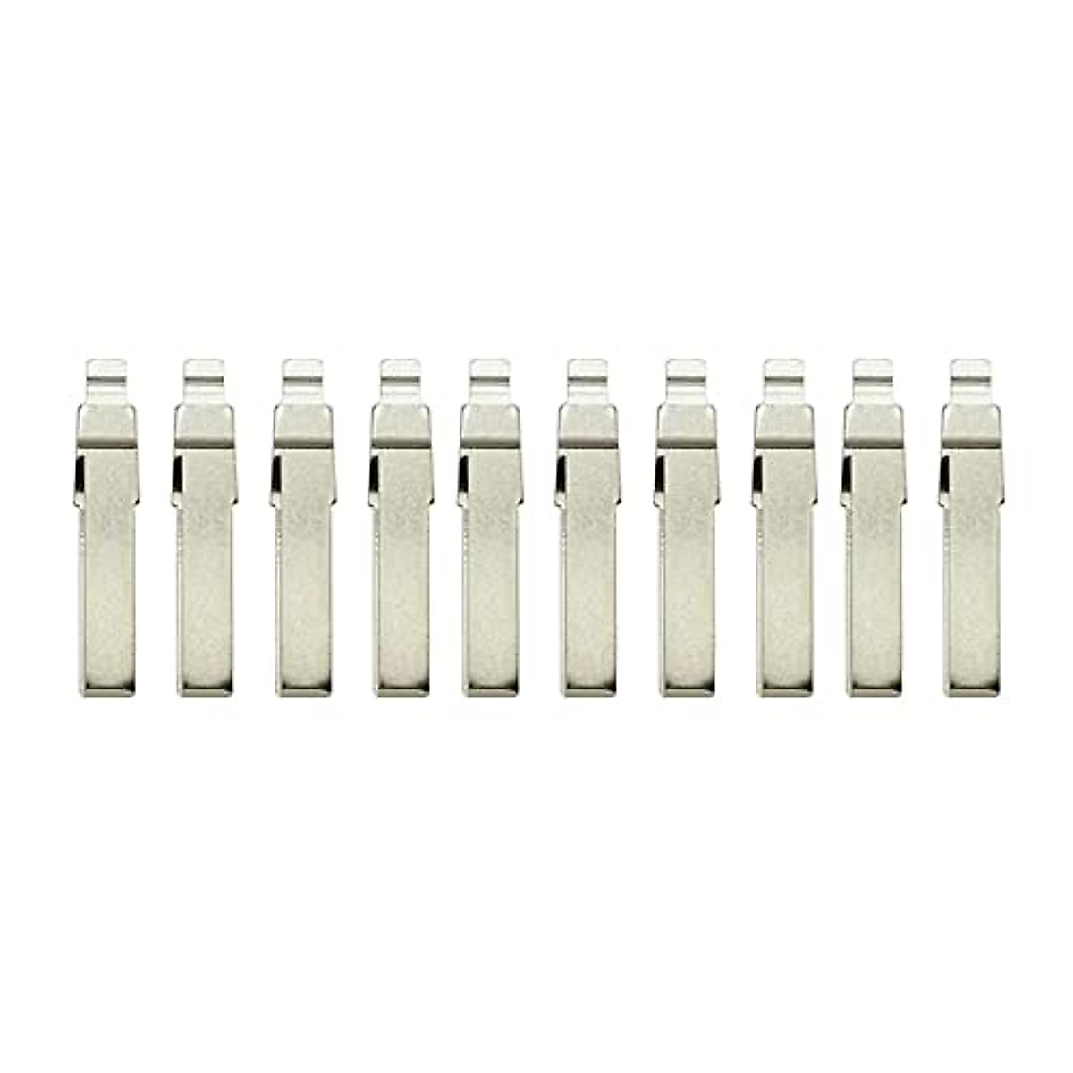AKS Keys New Flip Key Uncut Blade Blank Key Compatible with Audi and Volswagen VW (10 Pack)