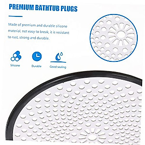 FPVAWKBL Stainless Steel Floor Drain Cover Hair Sink Kitchen Sink Strainer Shower Drain Cover Sink Drain Cover Bathtub Drain Protector Stainless Hair Catcher Bathroom Drain Covers Filter, Silverx5pcs