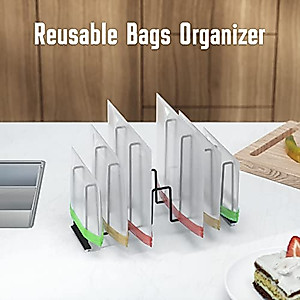 TRAORM Stasher Reusable Silicone Bags Drying Rack, Reusable Silicone Bags for Food Storage Drying Rack, Sandwich Bags, Gallon Bags, Snack Bags, Freezer Bags Drying Rack,（Silicone Bag not Included）