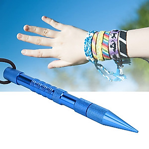 FASJ Paracord Bracelet Jig Kit, Paracord Needle Set Polished Sewing Needles Lightweight for Umbrella Rope Bracelets for Stitches Corchet Tool(Single Blue)