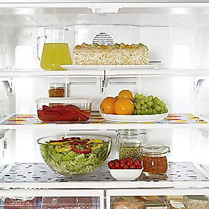 YYDSBBA Refrigerator Mats Washable Refrigerator Liners Fridge Pad Easy to Clean Shelf Liner Cuttable Kitchen Cabinet Shelves Mat, One Size