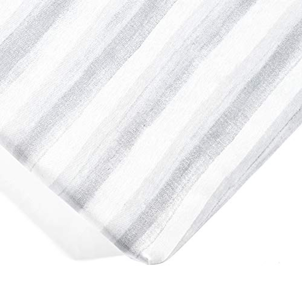 Lush Decor Baby Seaside Starfish Organic Cotton 2 Pack Fitted Crib Sheet, Blue, 52" L x 28" W + 9" Drop