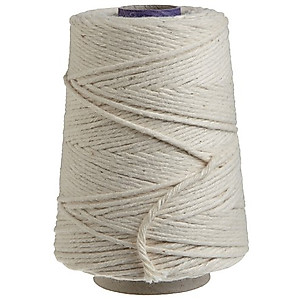 Regency Wraps Cotton Butchers Cooking Twine For Meat Trussing, Food Prep, Natural, 500 ft Cone (Pack of 1)