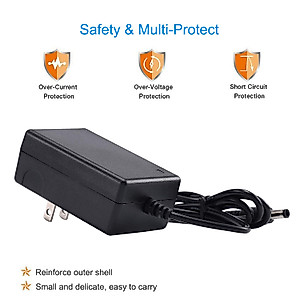 15V 2A Power Supply Adapter - COOLM AC 100-240V 50-60hz DC 15 Volt 2 amp 30W Charger Transformer Interface Size 5.5x2.5mm 15V/2A 2000mA