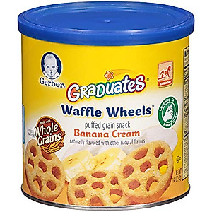 Gerber Graduates Waffle Wheels - Banana Cream (Pack - 6)