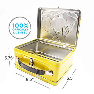 AQUARIUS Sesame Street Big Bird Fun Box - Sturdy Tin Storage Box with Plastic Handle & Embossed Front Cover - Officially Licensed Sesame Street Merchandise & Collectible