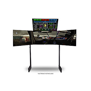 Next Level Racing Elite Freestanding Quad Monitor Stand Carbon Grey (NLR-E008) - PC