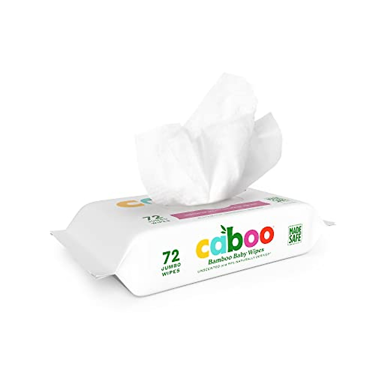 Caboo Tree-Free Bamboo Baby Wipes, Eco-Friendly Naturally Derived Baby Wipes for Sensitive Skin, 3 Resealable Peel Tab Travel Packs, 72 Wipes Per Pack, Total of 216 Wipes