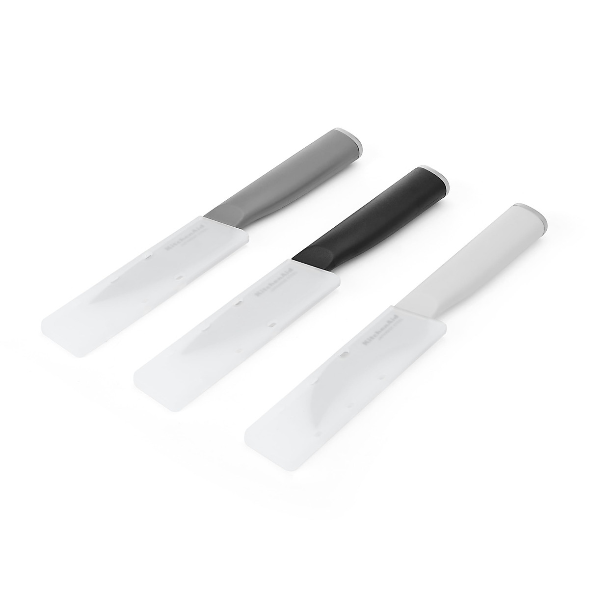 KitchenAid Paring Knife Set, High Carbon Stainless Steel Kitchen Knife Set, Razor-Sharp Blades, 3 Piece, Multicolor