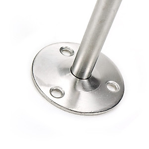 Rannb Door Stopper Stainless Steel Wall Mounted Door Stop with Rubber Bumper 7.87"/200mm Length
