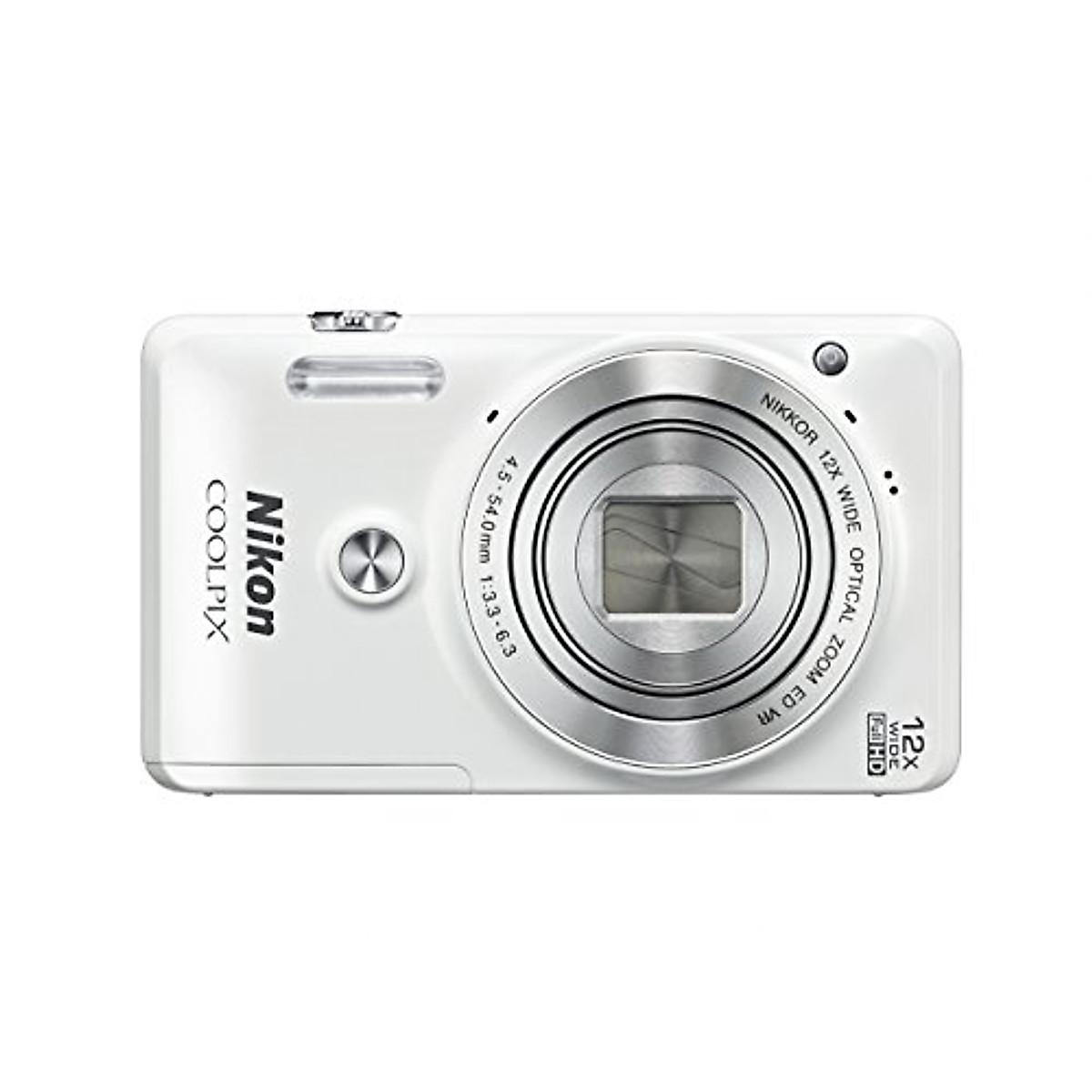 Nikon COOLPIX S6900 16MP Digital Camera with 12x Zoom, Natural White (International Version, No Warranty)