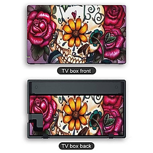 Sugar Skull Skin Protective Film Sticker Game Protector Full Wrap Compatible for Nintendo Switch for Switch