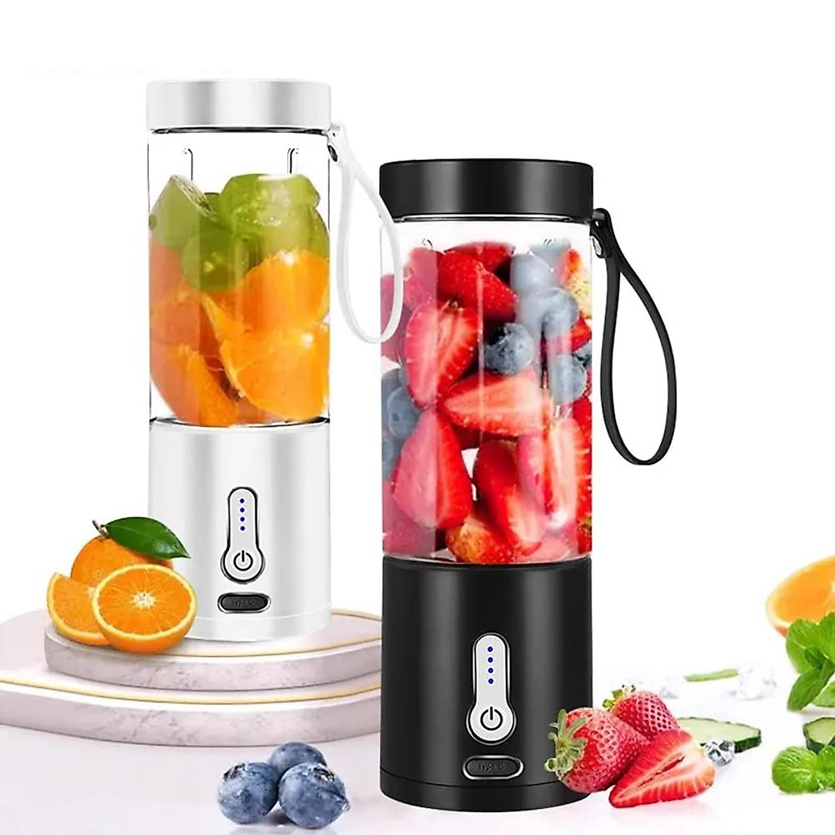 ESSISH 530ML Electric Juicer Portable Smoothie Blender USB Rechargeable Food Processor Fruit Mixer Mini Juicer Blender Cup A