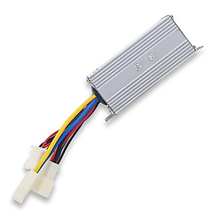 Dilwe Electric Bike Brushed Controller, Reliable Brushed Motor Speed Controller Electric Controller for Electric 24V 350W