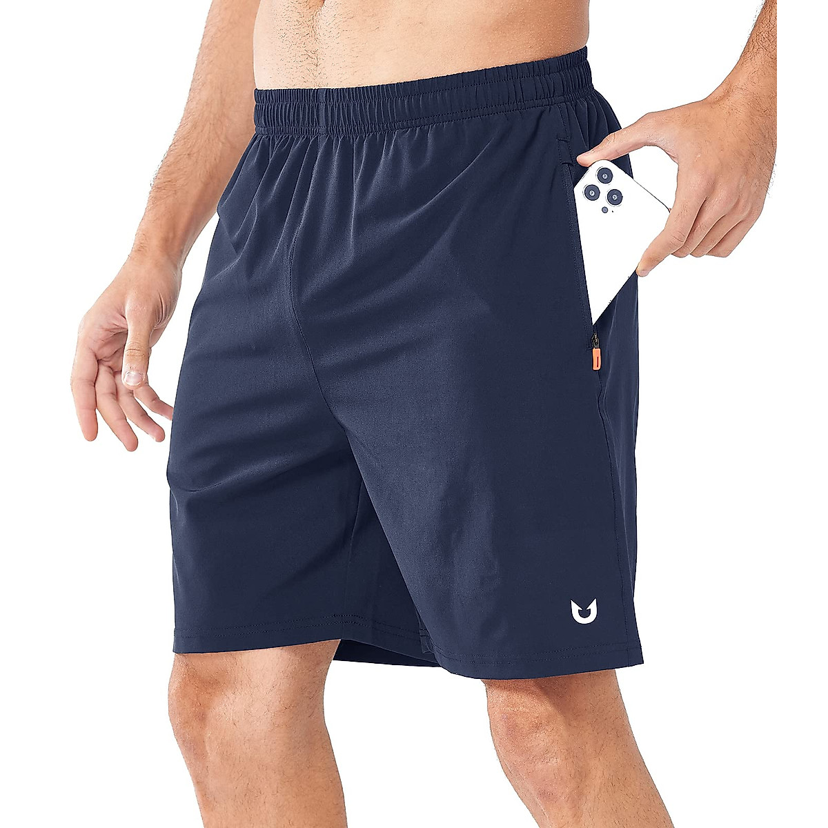 NORTHYARD Men's Athletic Running Shorts Quick Dry Workout Shorts Lightweight Sports Gym Basketball Shorts Hiking Exercise Navy-7 inches XL