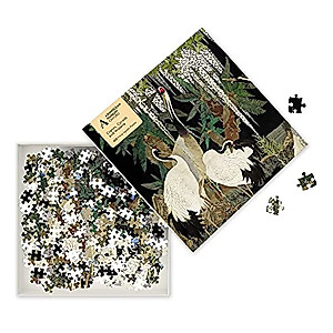 Adult Jigsaw Puzzle Ashmolean: Cranes, Cycads and Wisteria (500 pieces): 500-Piece Jigsaw Puzzles